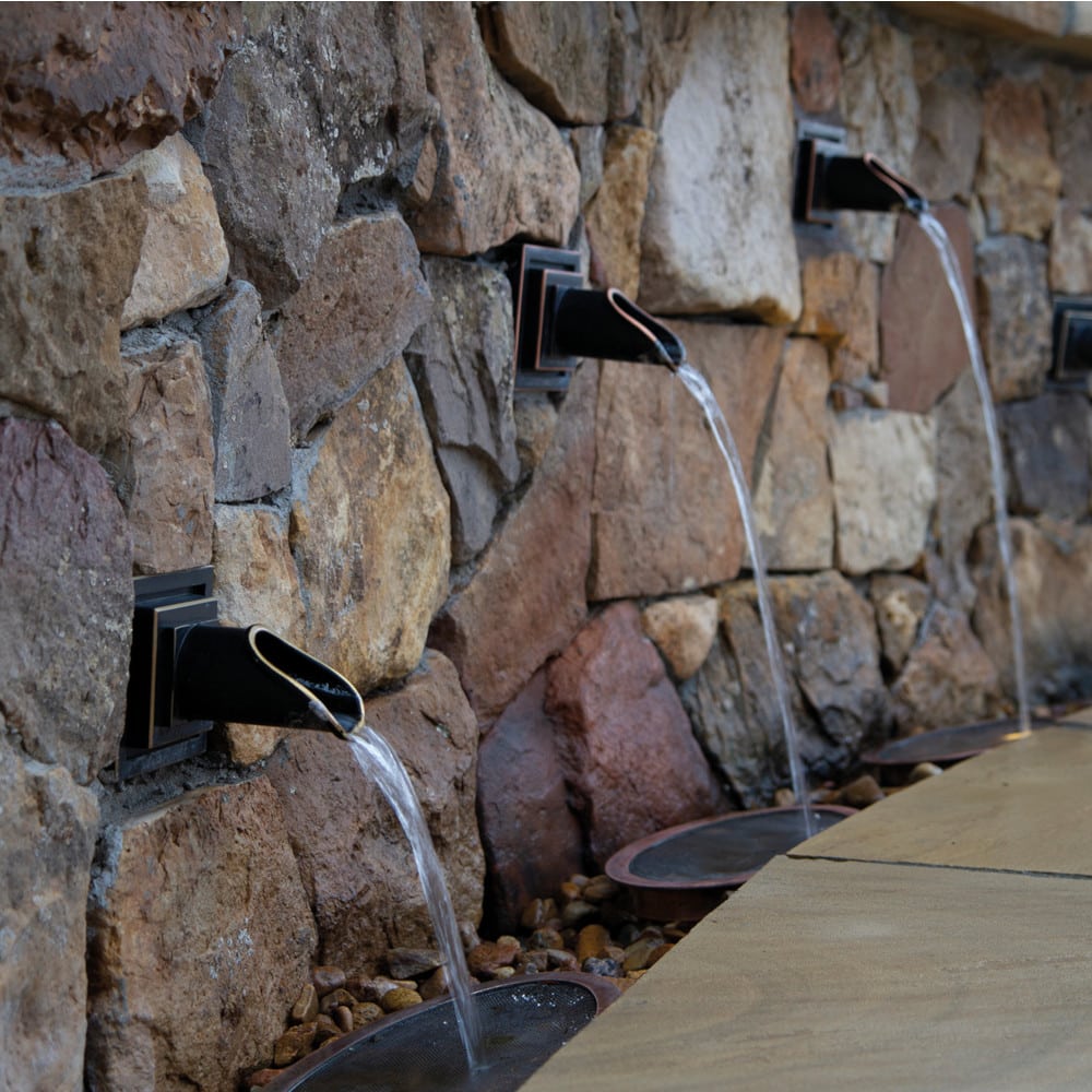 Wall Spout Circle, pronssi | Vesielämä